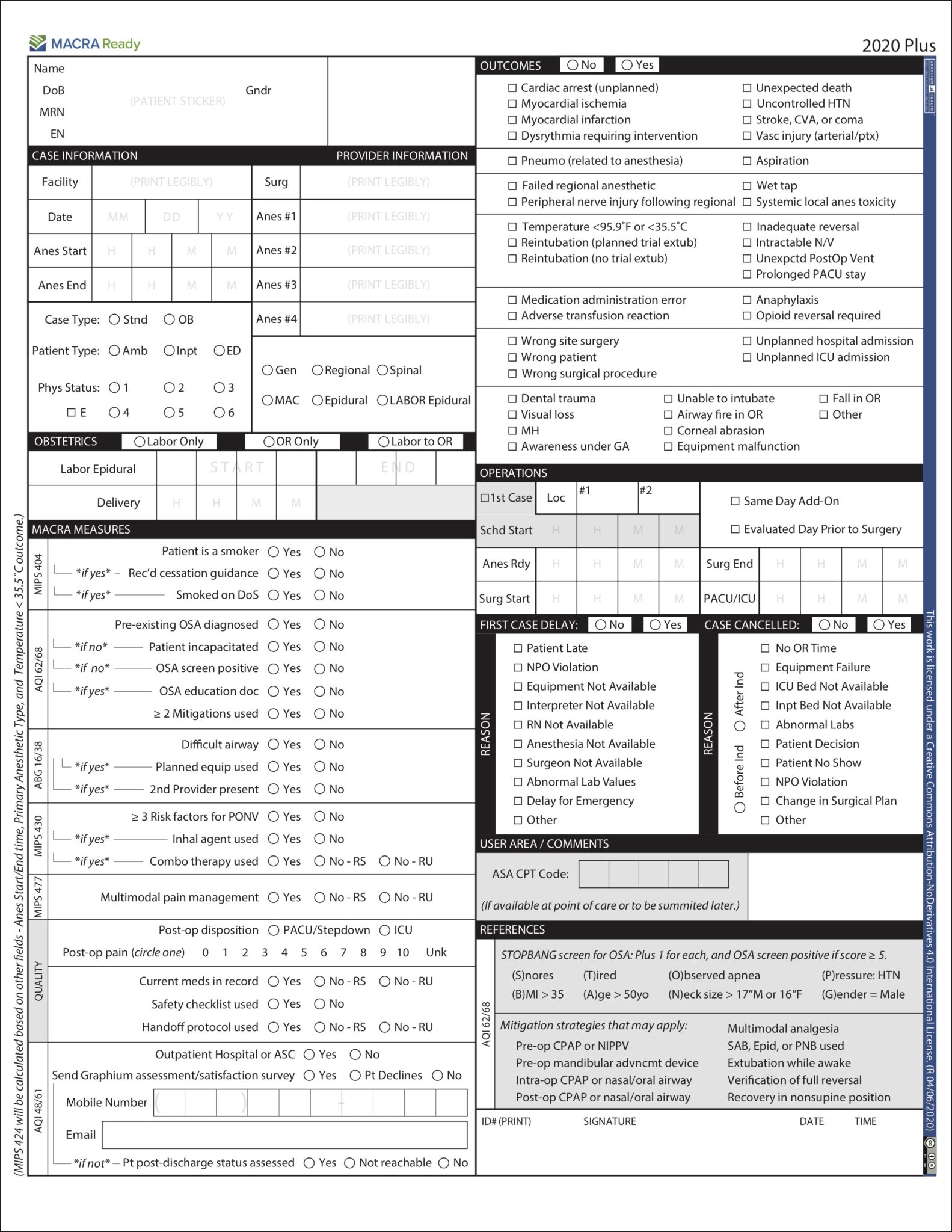 Anesthesia Forms | Graphium Health